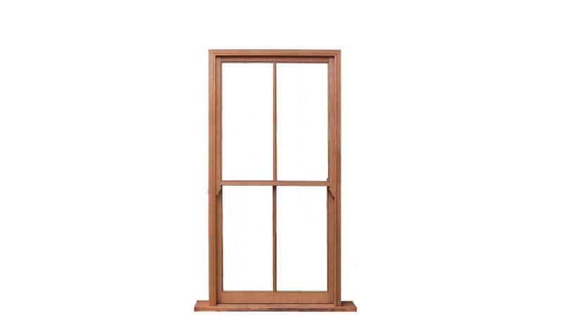 4 light double hung: single unit