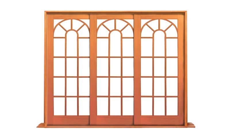 conservatory: 3 doors (2 sliding) - OXX / XXO