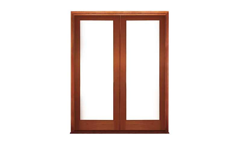 double glazed single light: double door